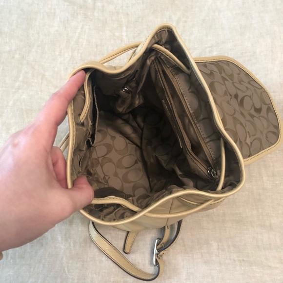Coach | Bags | Tan Coach Backpack Purse | Poshmark